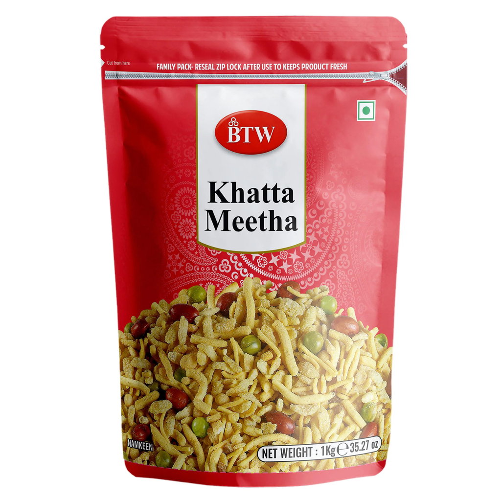 BTW Khatta Meetha Namkeen 850g | Khatta Meetha Tasty Mixture Indian ...